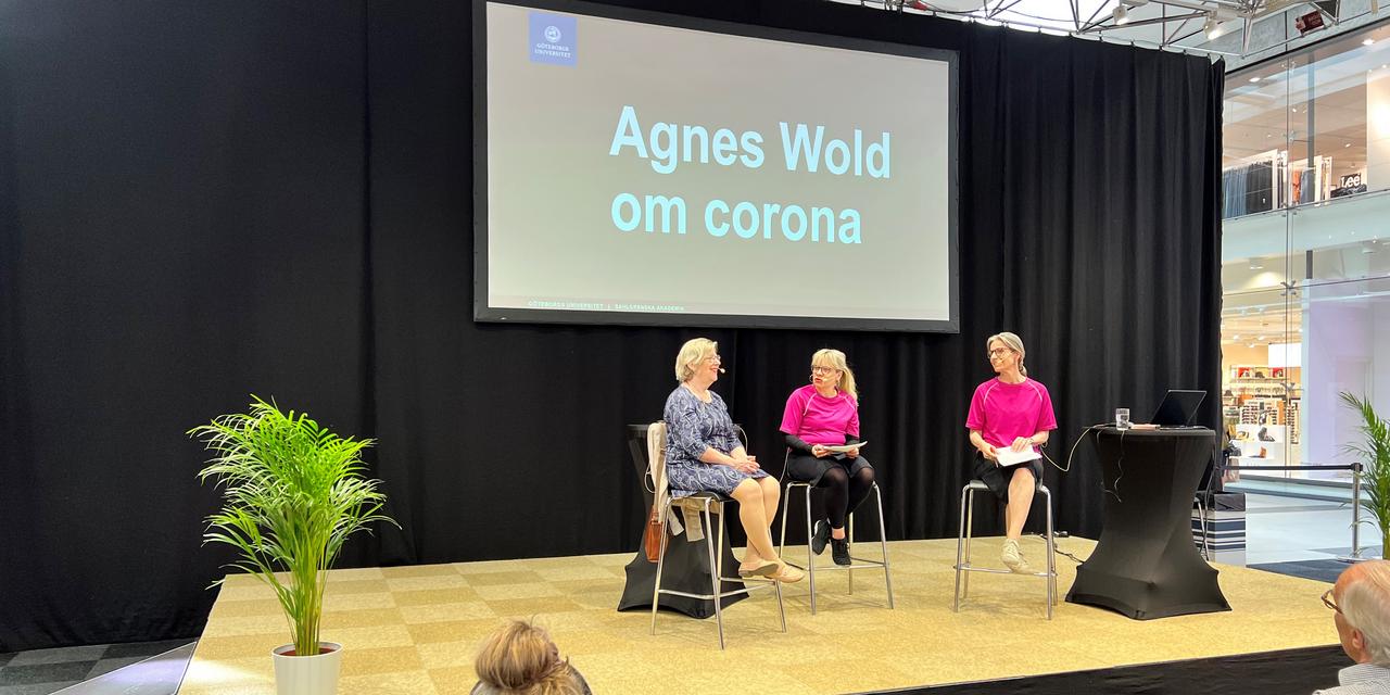 Agnes Wold ger svar om corona i podden Akademiliv | Göteborgs universitet